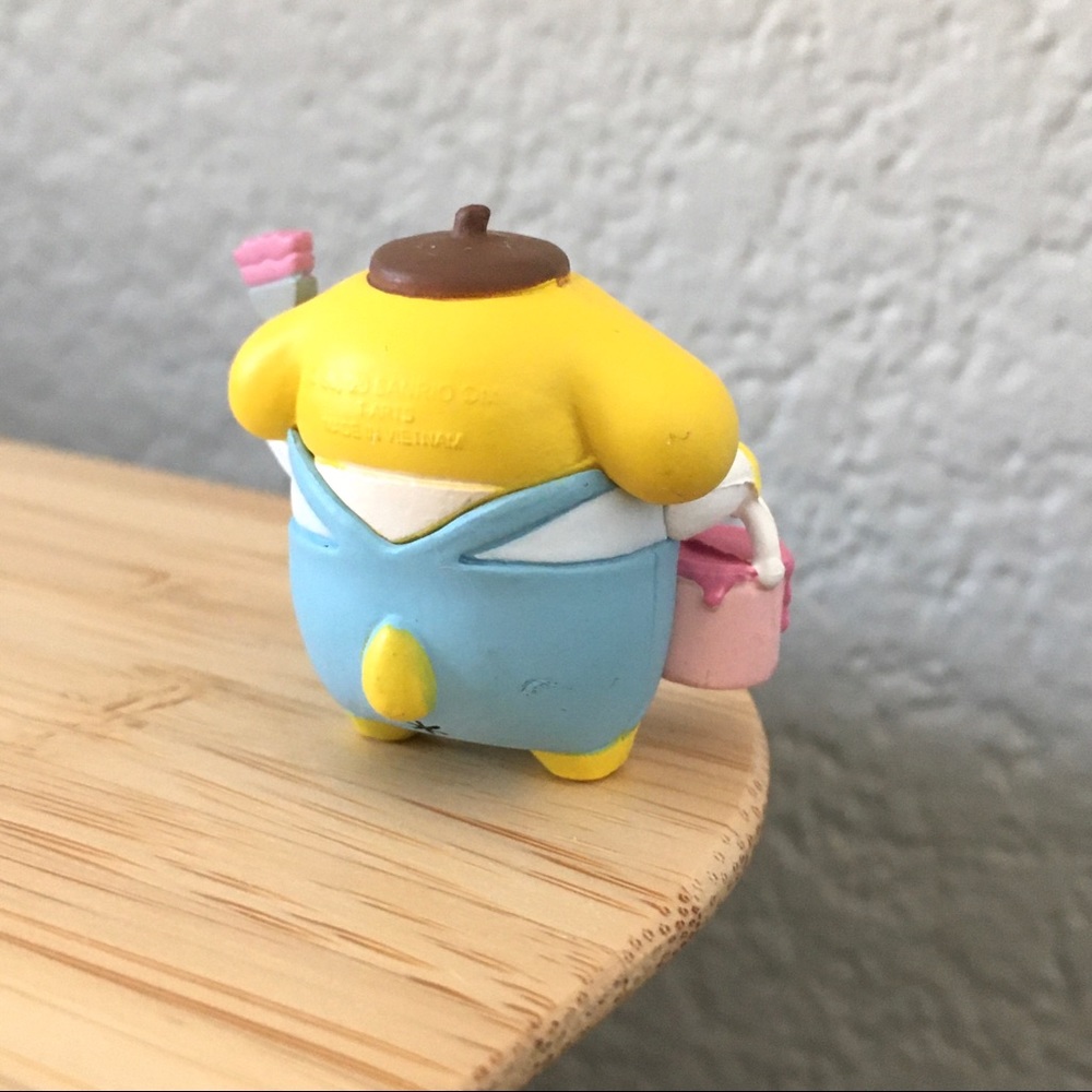 Rare Sanrio Pompompurin Mini Painting Figure - Gem